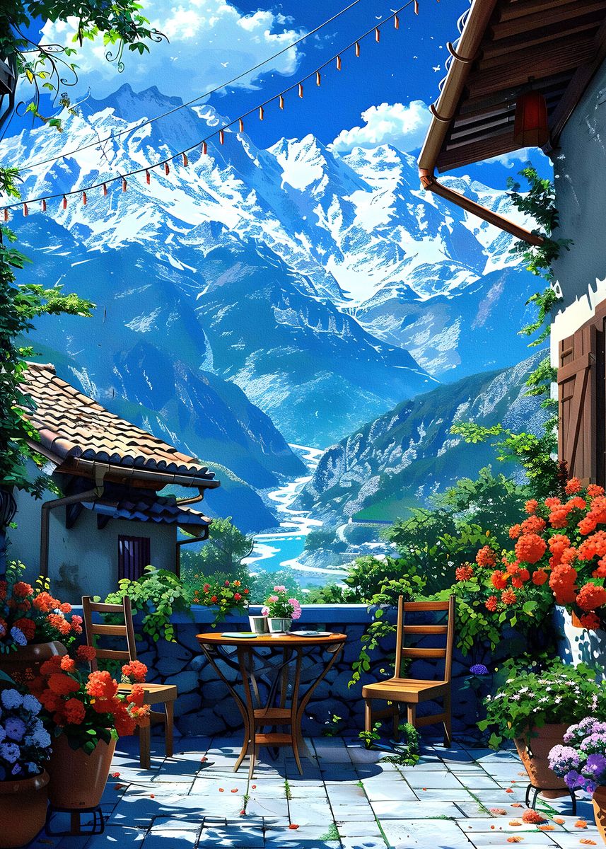 'Nature Landscape' Poster, picture, metal print, paint by tra avis ...