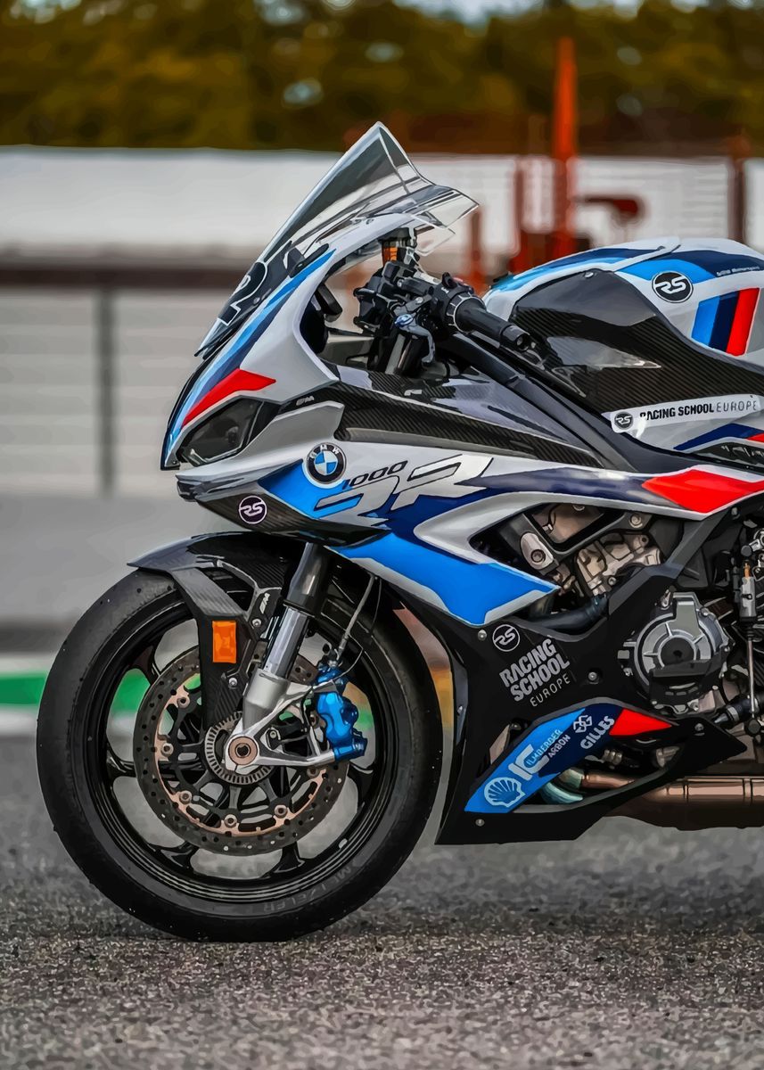 'BMW S1000RR' Poster, picture, metal print, paint by Alex Morgan | Displate