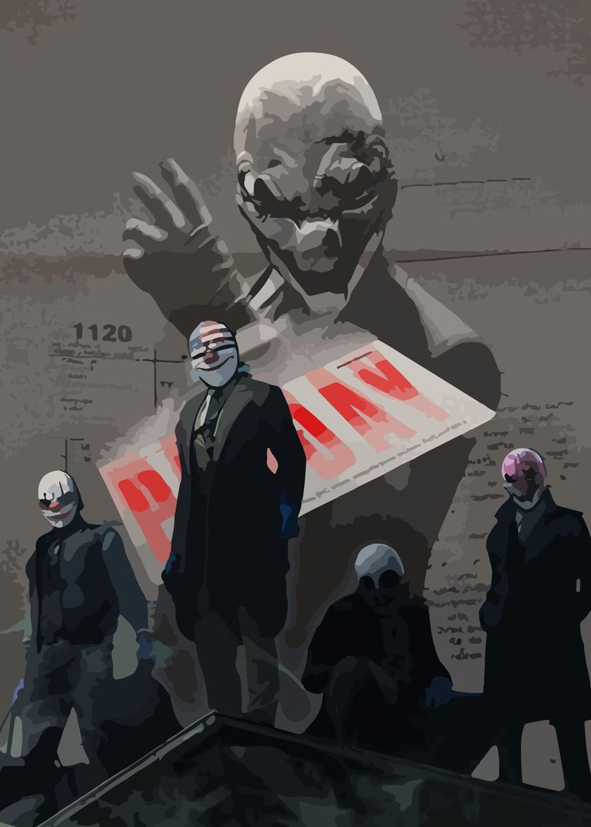'payday 3' Poster, picture, metal print, paint by nolan emperor | Displate