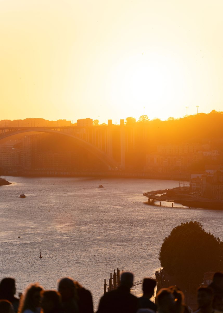 'Sunset in Porto' Poster, picture, metal print, paint by Chiel ...