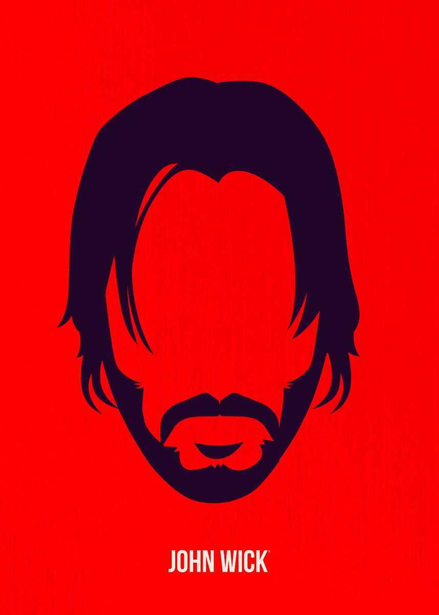 'John Wick Minimalistic' Poster, picture, metal print, paint by John ...