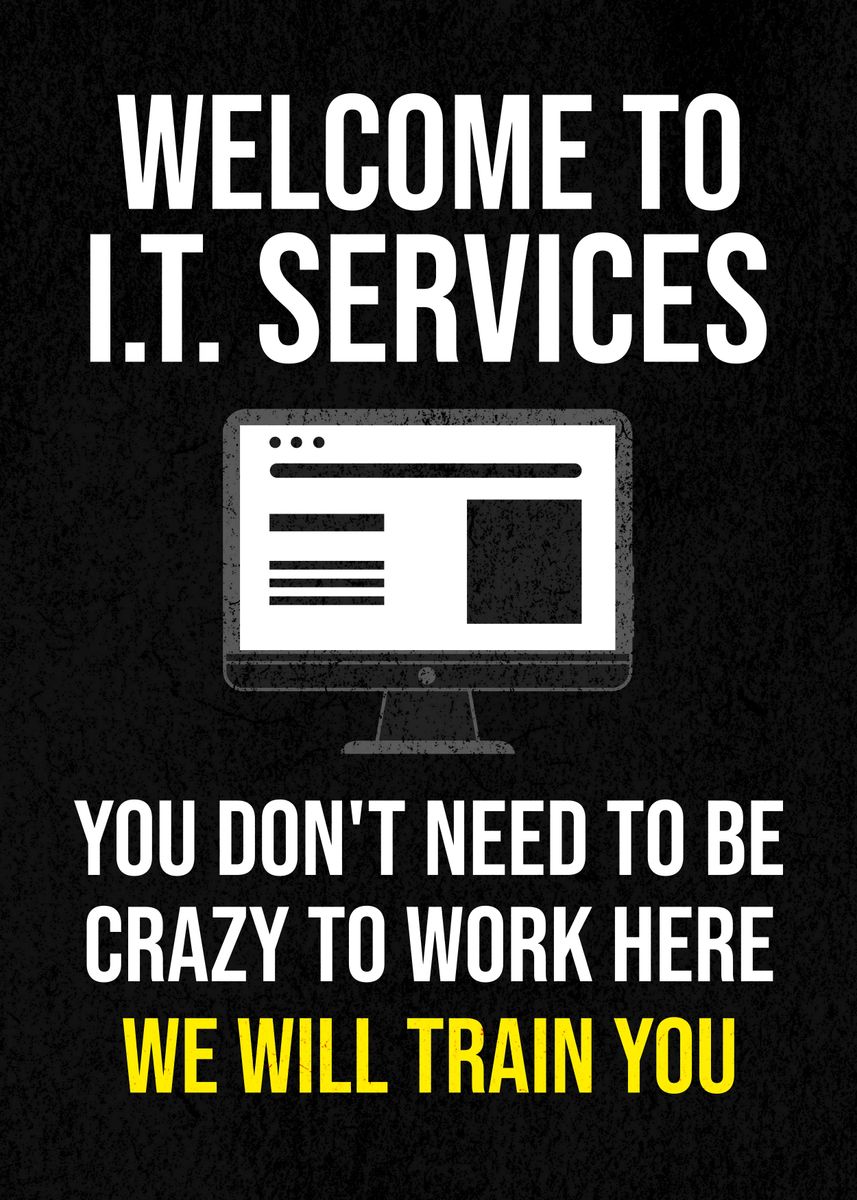 'WELCOME IT MONITOR' Poster, picture, metal print, paint by Atomic ...