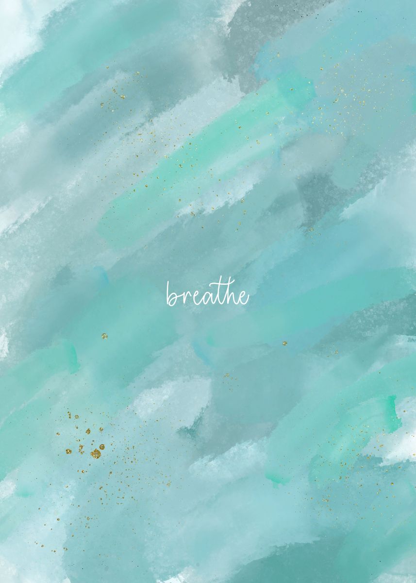 'Breathe' Poster, picture, metal print, paint by Eduarda de Oliveira ...