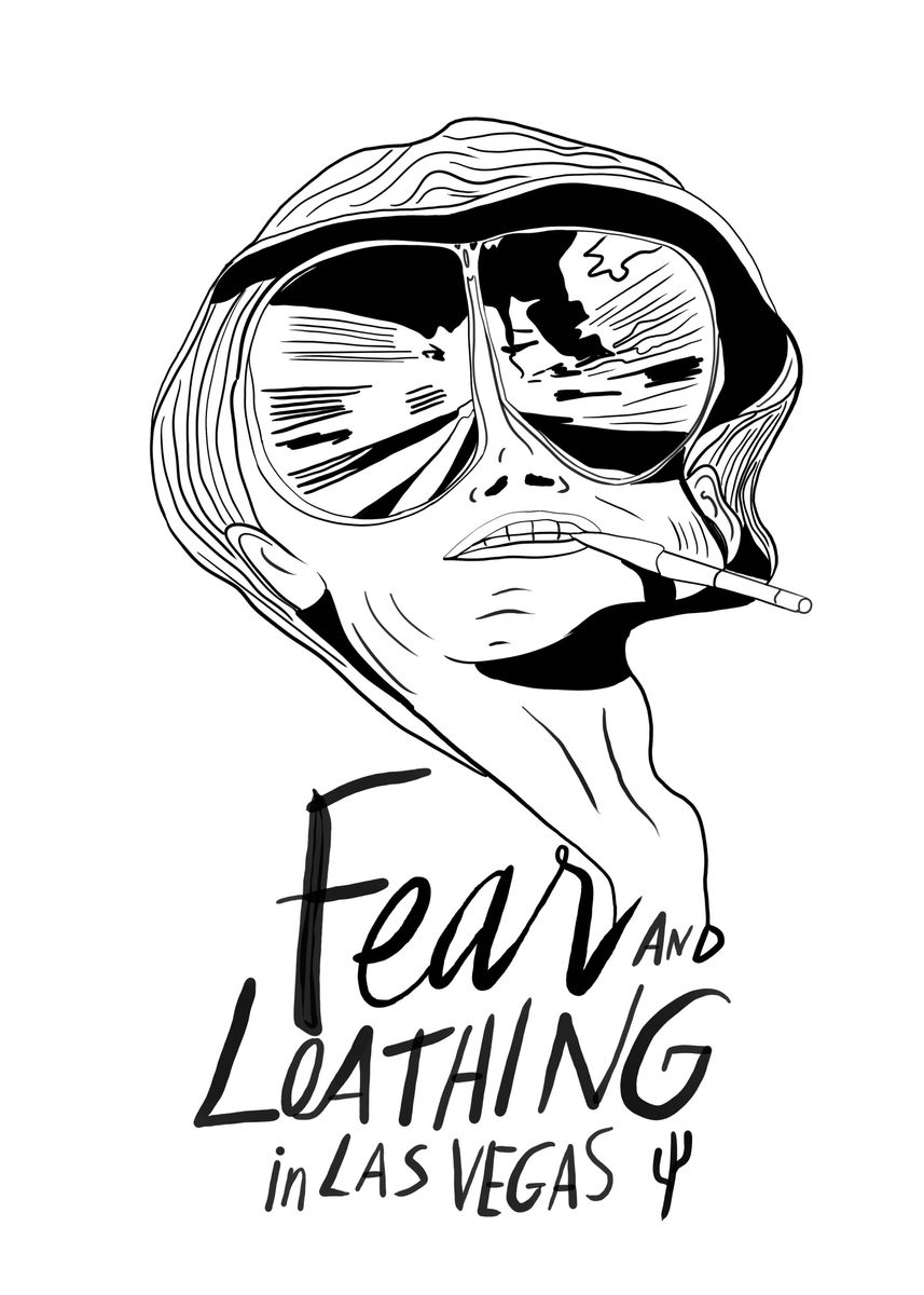 'Fear and loathing' Poster, picture, metal print, paint by SueCranberry ...