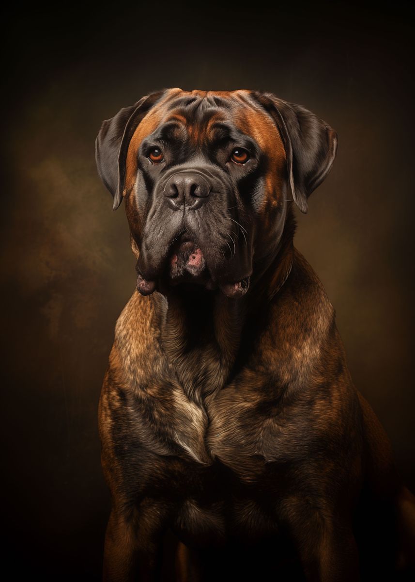 'Bullmastiff' Poster, picture, metal print, paint by PetsArt Design ...