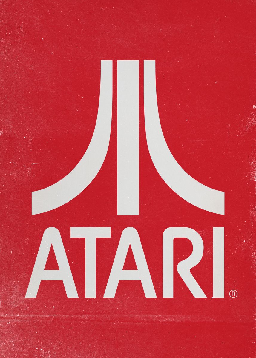 'Logo Red Withered' Poster, picture, metal print, paint by Atari | Displate