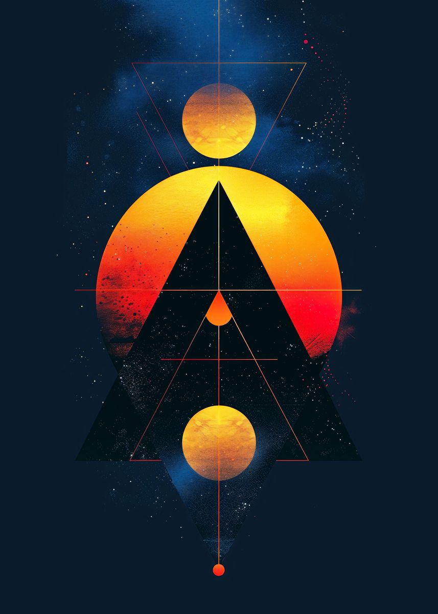 'Geometric Symmetric Art ' Poster, picture, metal print, paint by Art ...