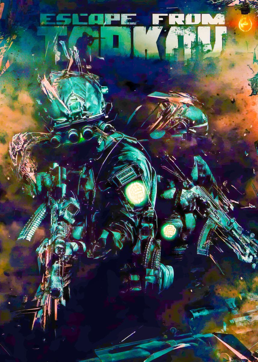 'Escape From Tarkov Game' Poster, picture, metal print, paint by V ...