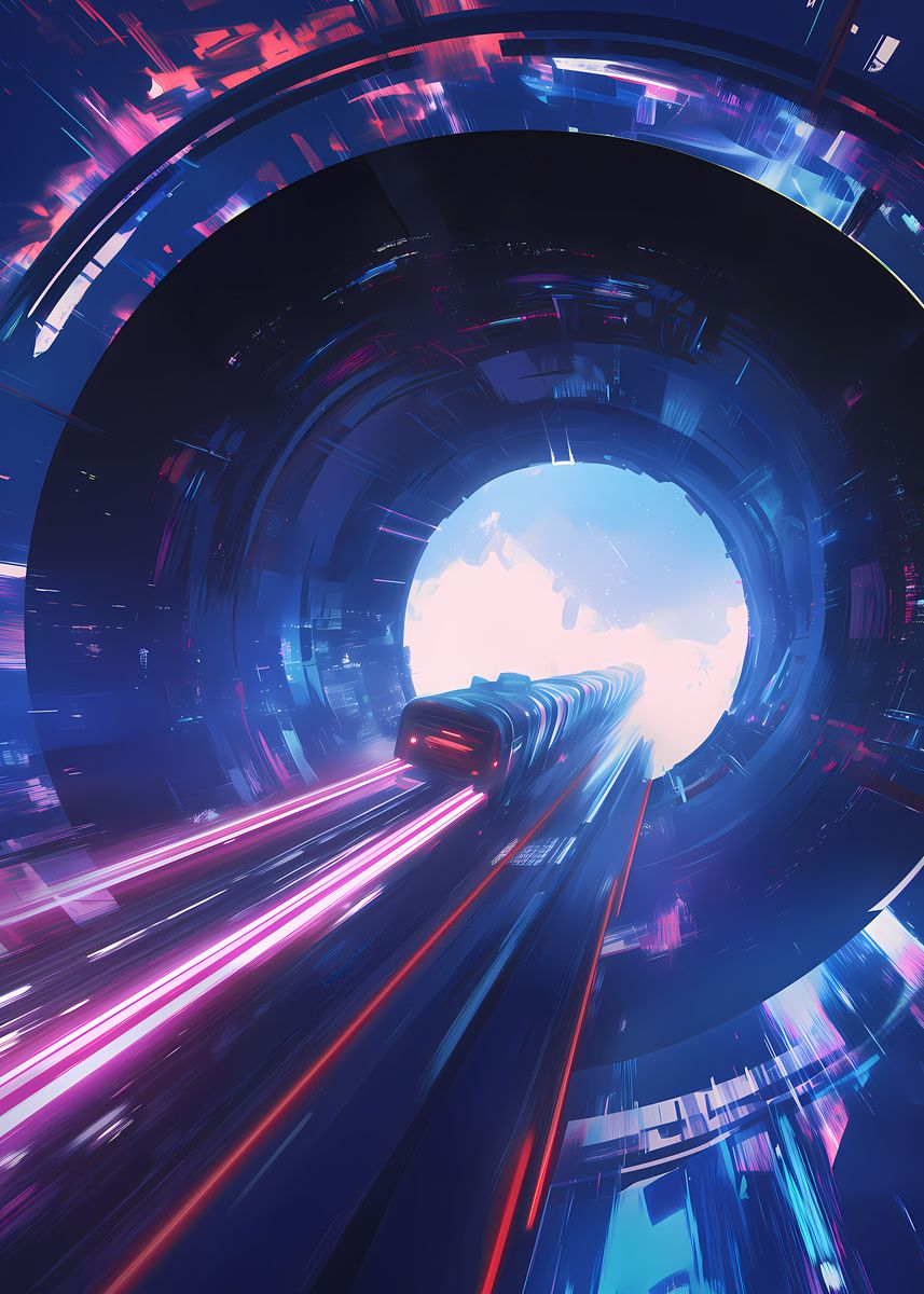 'Quantum Express' Poster, picture, metal print, paint by Luong Phat ...