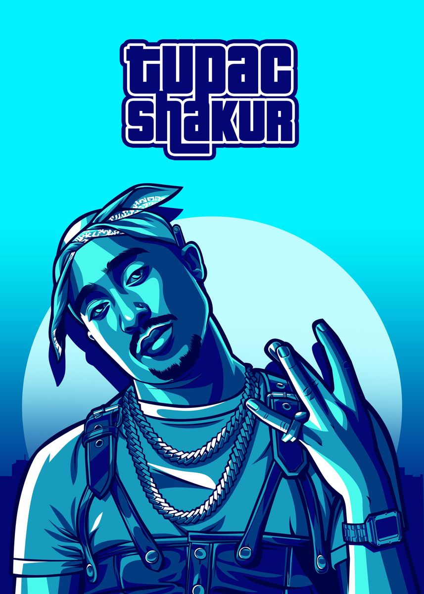 'tupac shakur' Poster, picture, metal print, paint by capture art ...