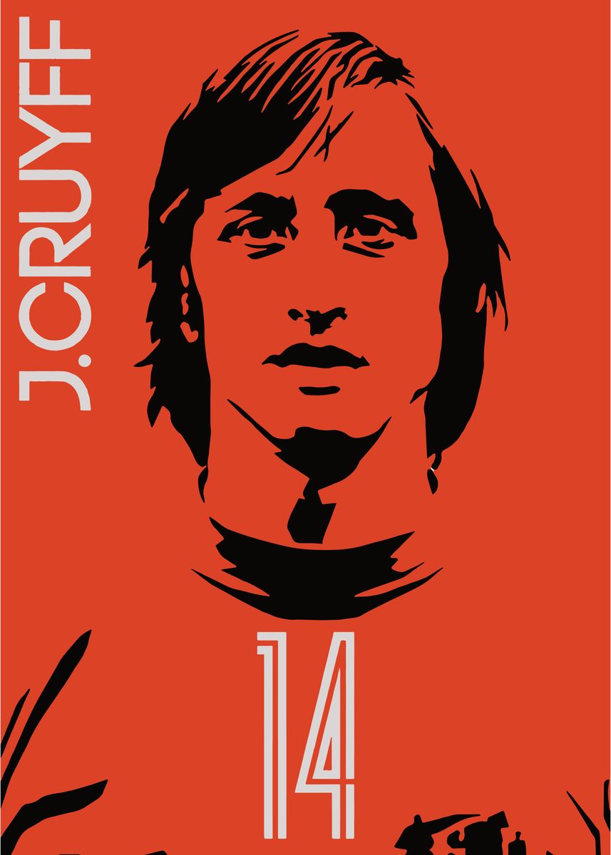 'cruyff legend' Poster, picture, metal print, paint by Aksara voltdemom ...