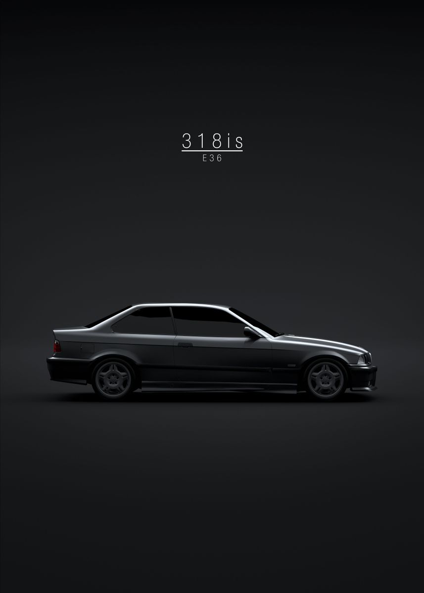 'bmw 318is e36 1997' Poster, picture, metal print, paint by 21 MXM ...