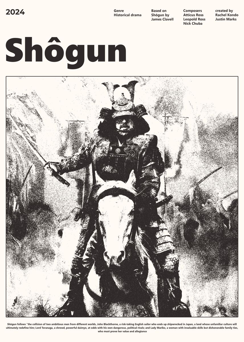 'Shogun Series 2024' Poster, picture, metal print, paint by Vyke | Displate