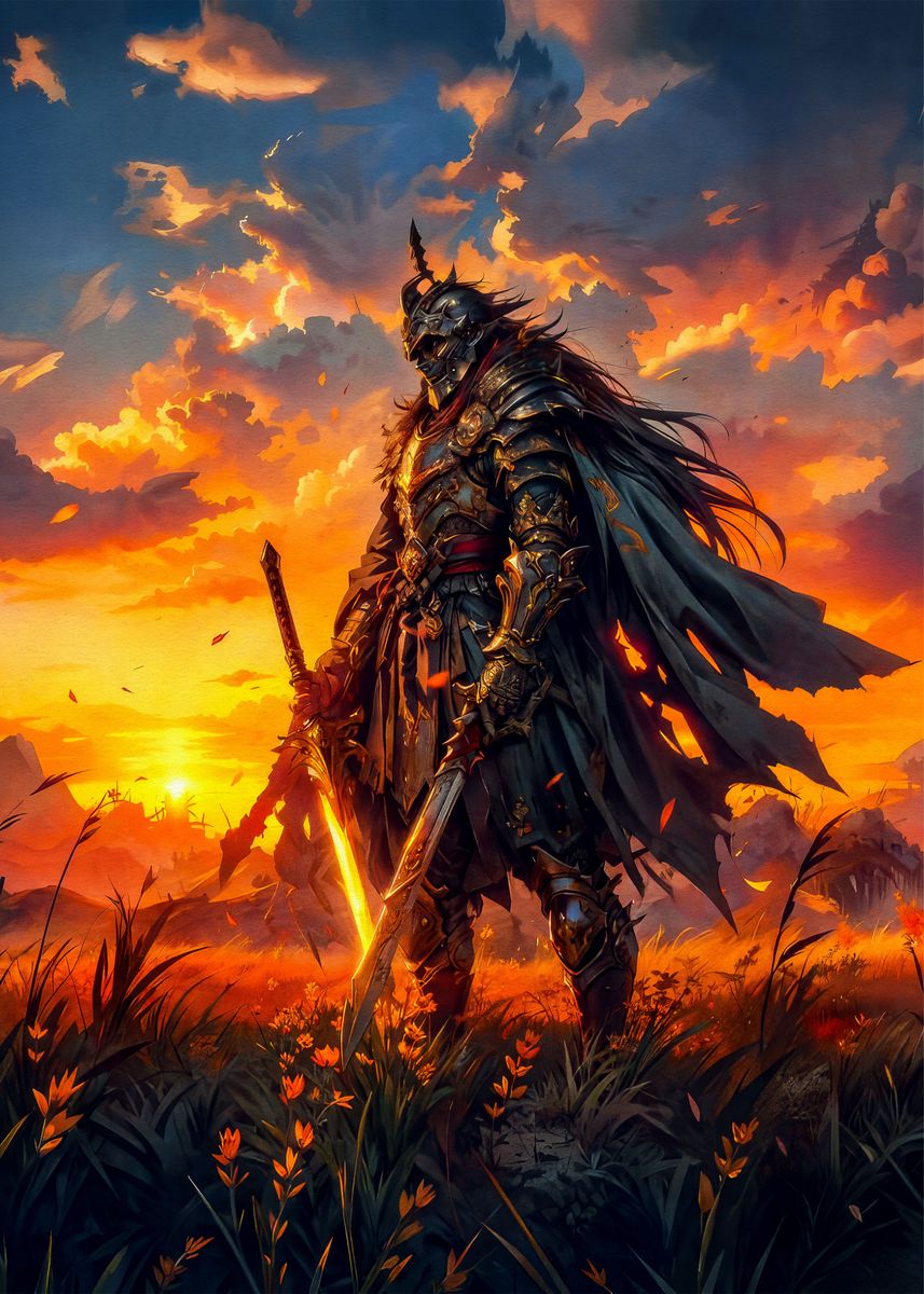 'A Warriors Spirit' Poster, picture, metal print, paint by Erwan Felani ...