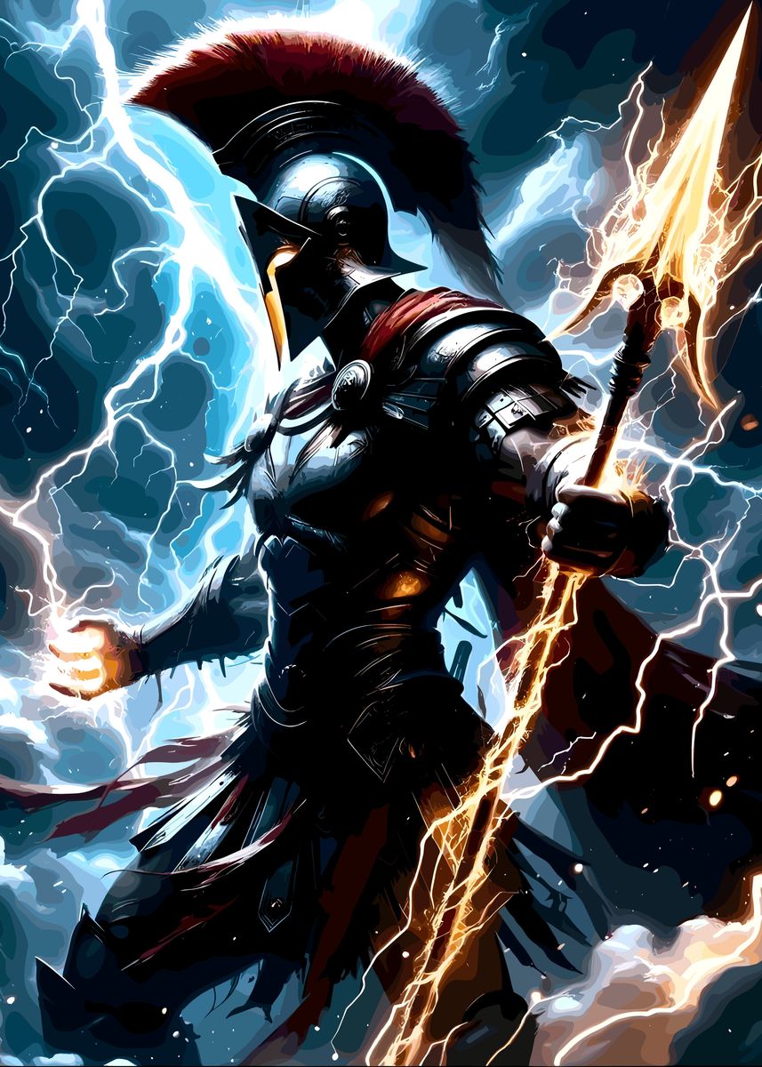 'Spartan Warrior' Poster, picture, metal print, paint by James ART ...