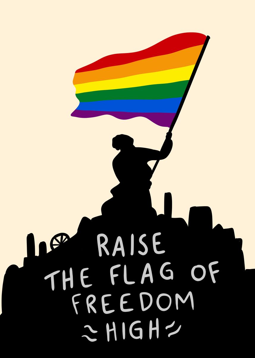 'Les Miserables Pride Flag' Poster, picture, metal print, paint by ...