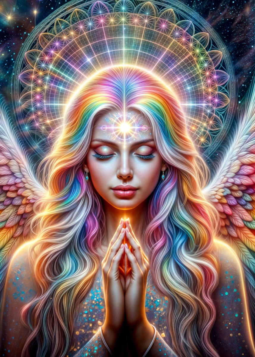 'Angelic' Poster, picture, metal print, paint by SpiritoftheRainbow ...