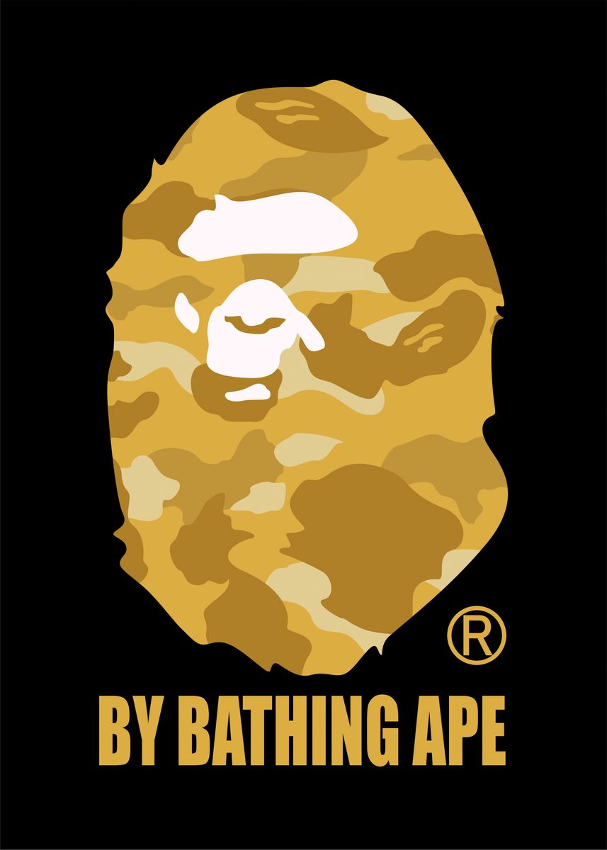 'Bape' Poster, picture, metal print, paint by sam juan | Displate