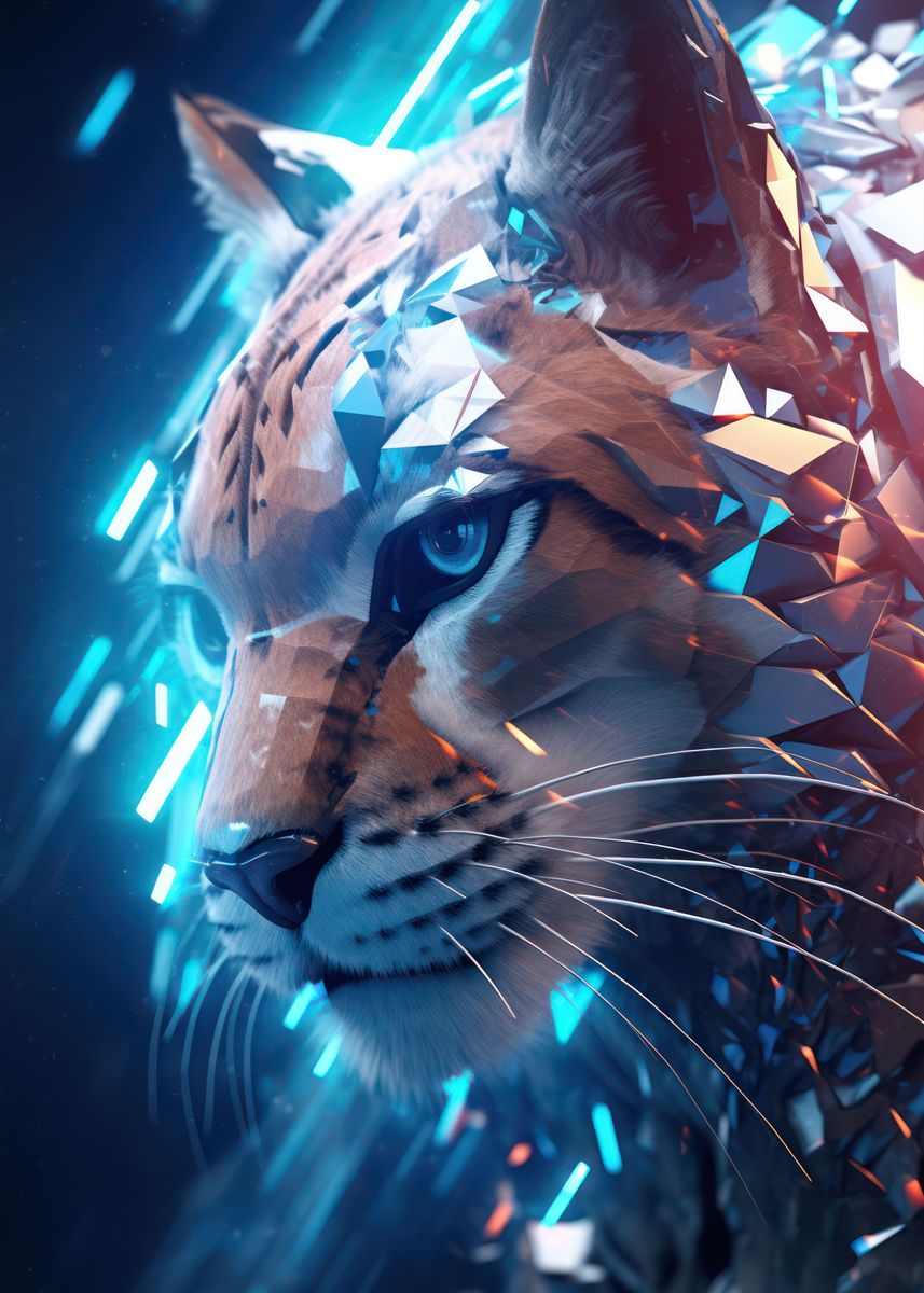'High Energy Puma' Poster, picture, metal print, paint by Kingdom of ...