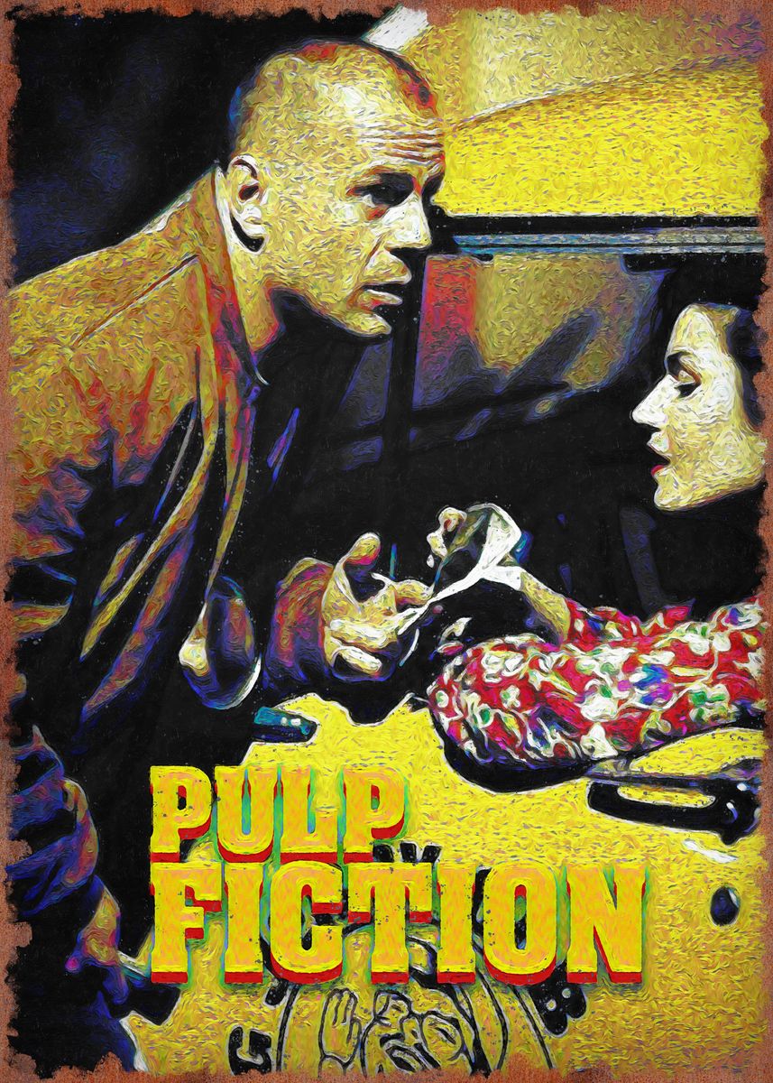 'butch pulp fiction' Poster, picture, metal print, paint by Top ...