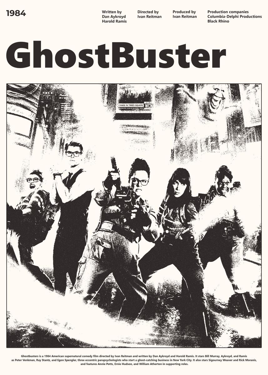 'GhostBusters Vintage' Poster, picture, metal print, paint by Vyke ...