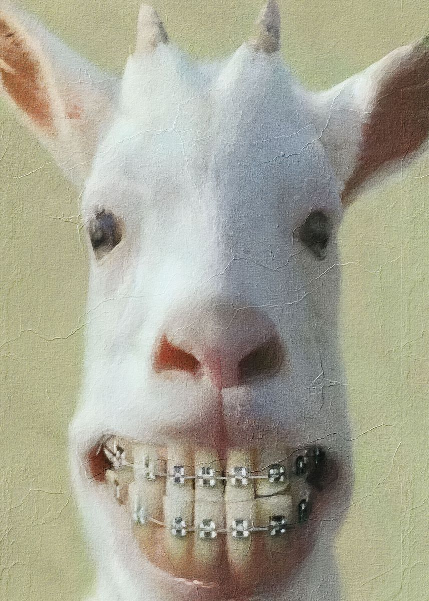 'Goat Meme' Poster, picture, metal print, paint by Meme Daily | Displate