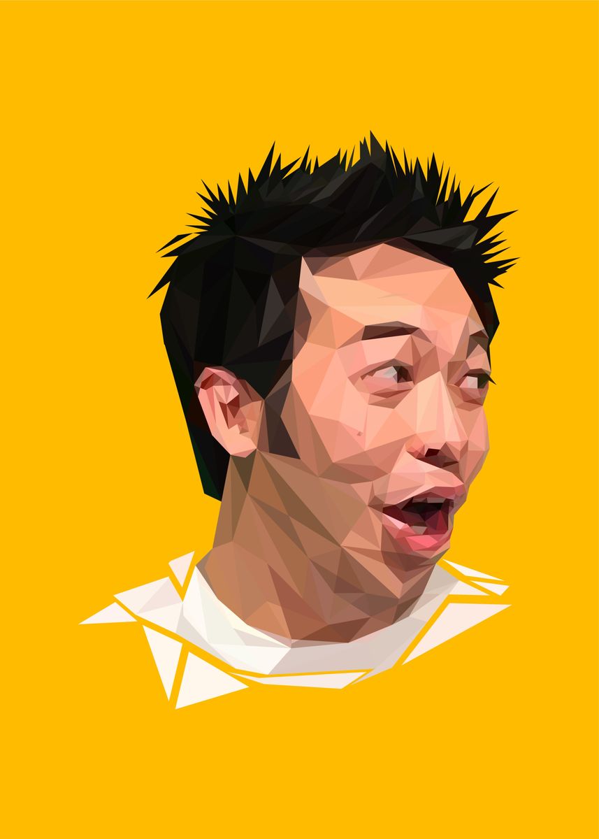 'pog champs' Poster, picture, metal print, paint by Lowpoly Posters ...