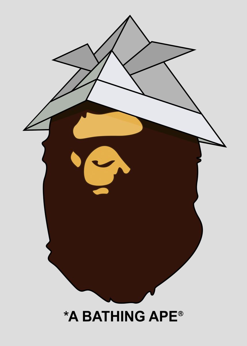 'Bape' Poster, picture, metal print, paint by sam juan | Displate