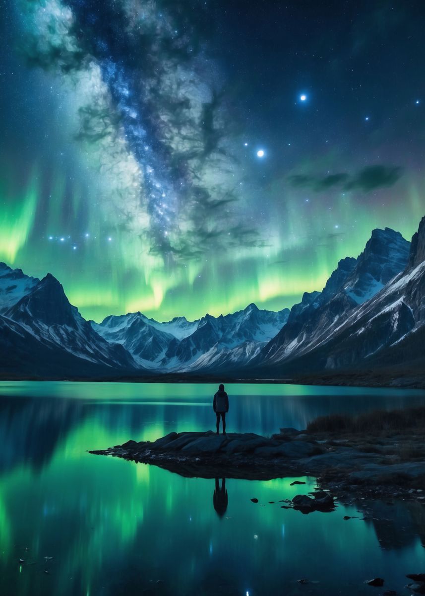 'Ethereal Reflection' Poster, picture, metal print, paint by VA Visuals ...