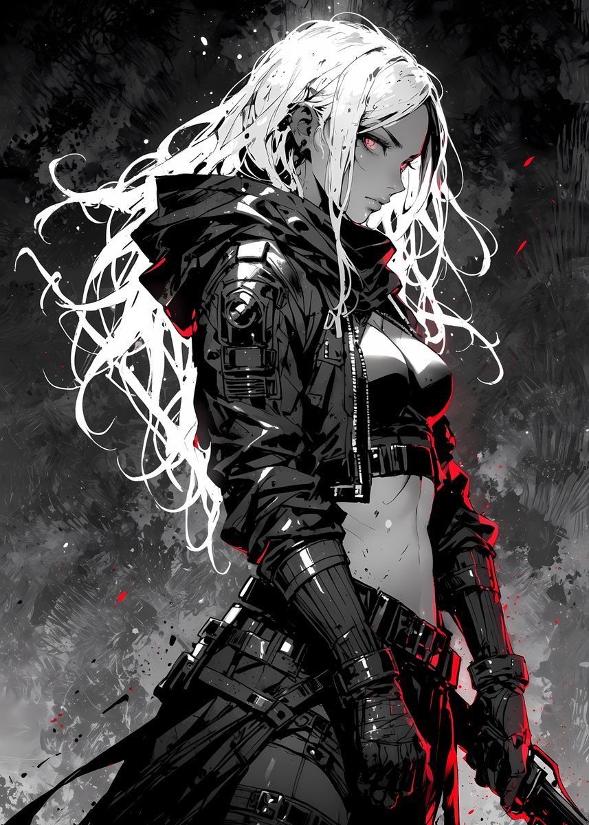'Dark Assassin ' Poster, picture, metal print, paint by ...