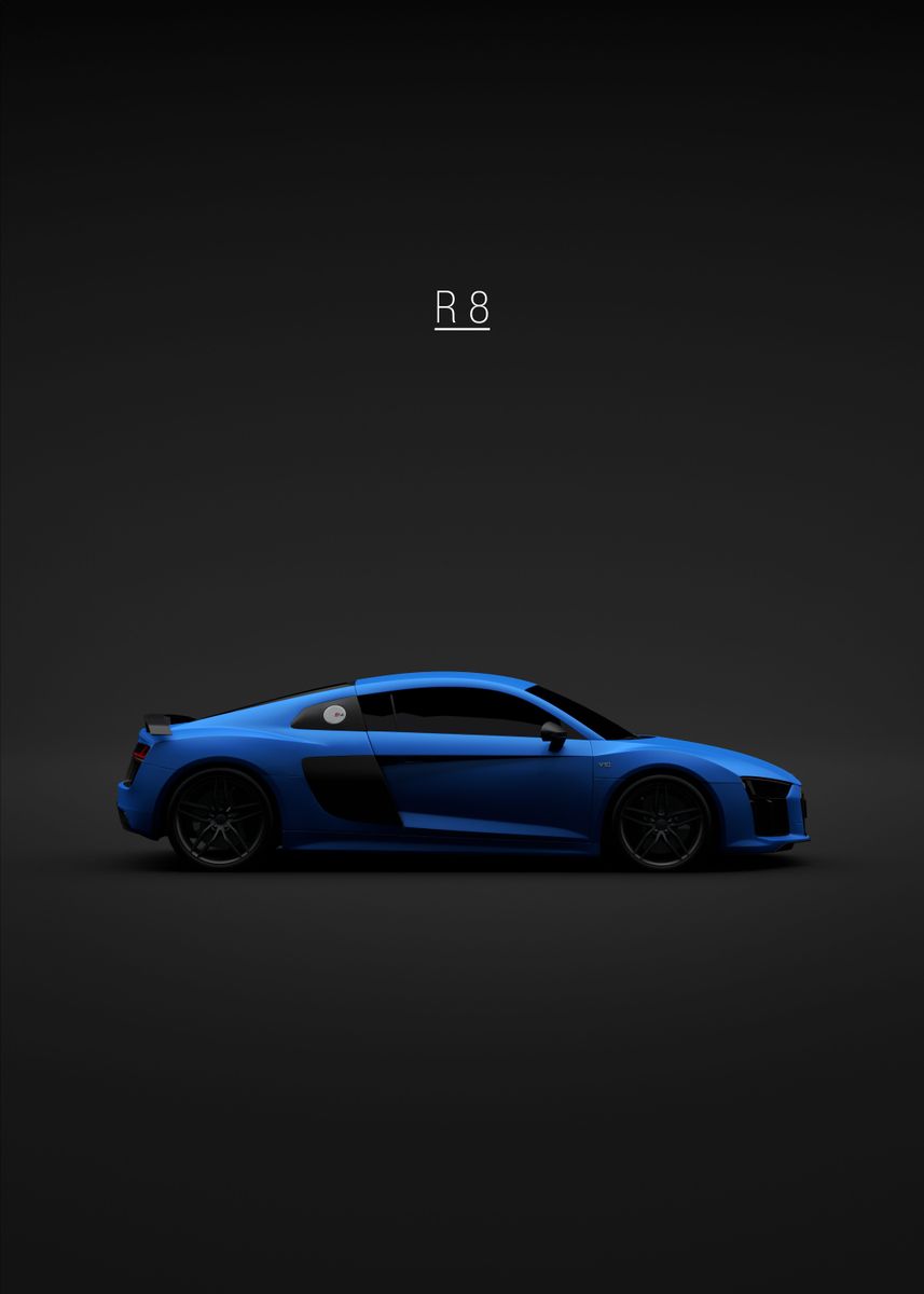 '2017 Audi R8 V10 Plus' Poster, picture, metal print, paint by 21 MXM ...