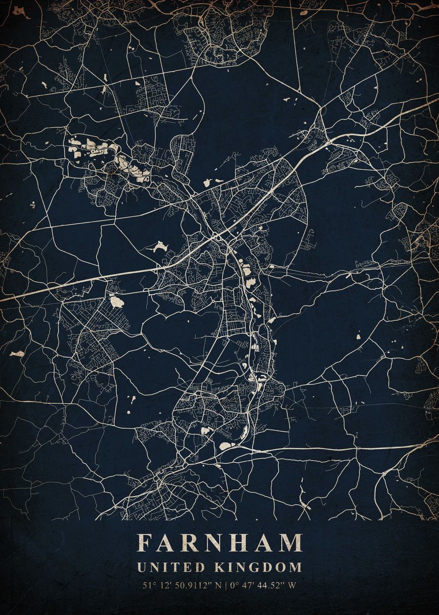 'Farnham United Kingdom' Poster, picture, metal print, paint by Kenzo ...