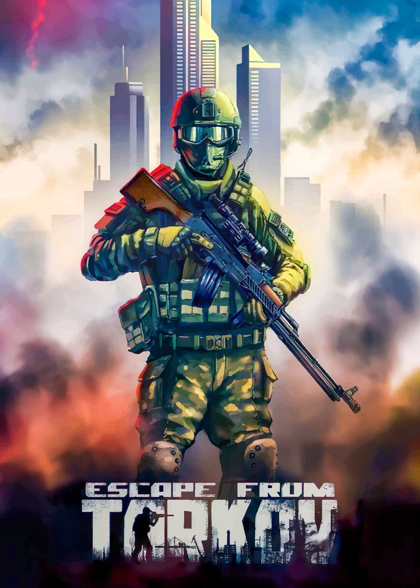'Escape From Tarkov Game' Poster, picture, metal print, paint by V ...
