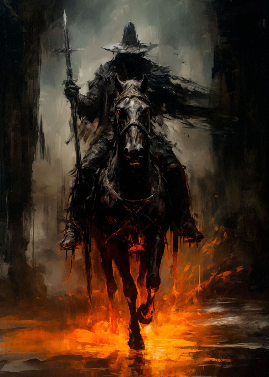 'Death is coming' Poster, picture, metal print, paint by The creative ...