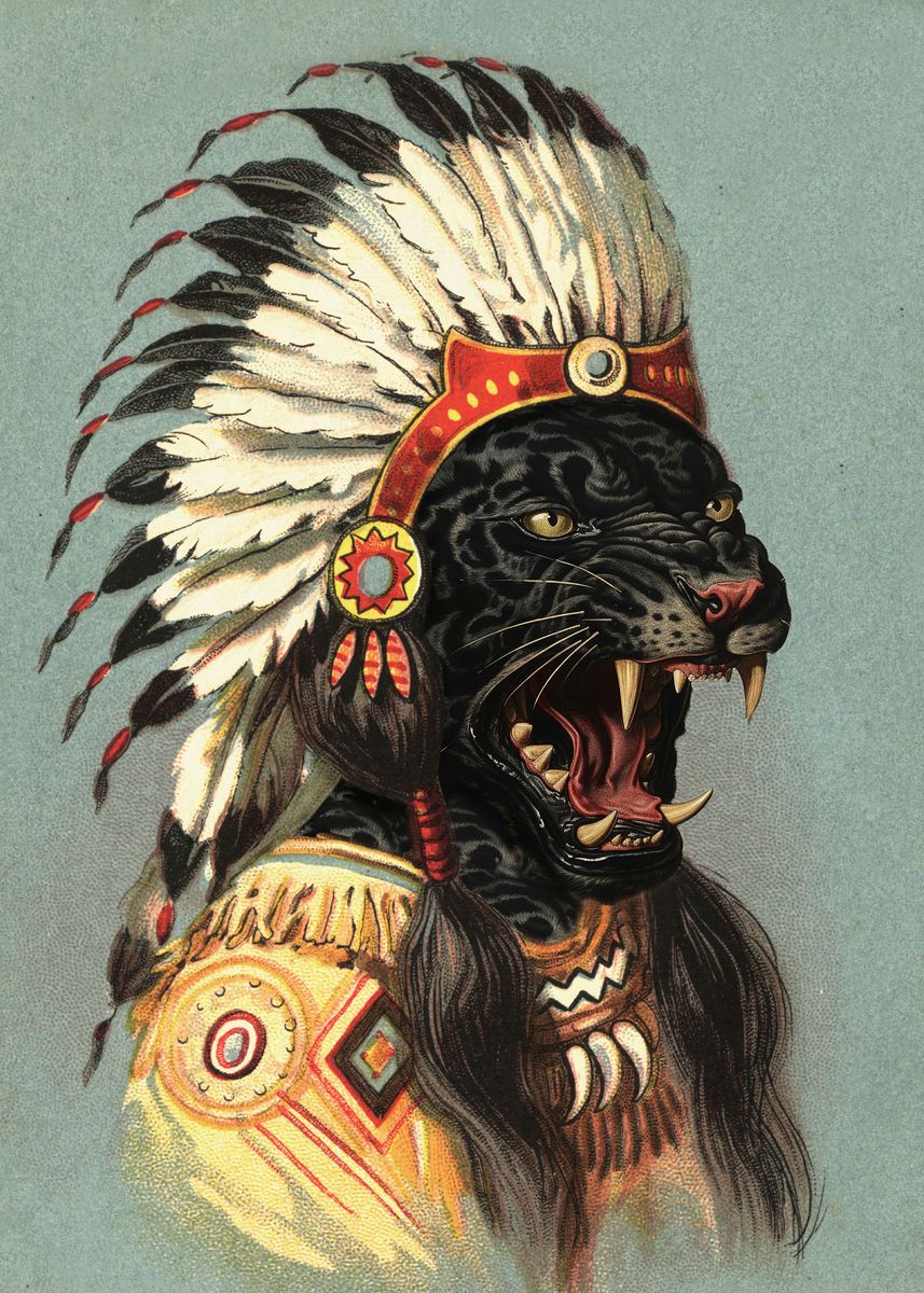 'Leopard King' Poster, picture, metal print, paint by Beto Val | Displate