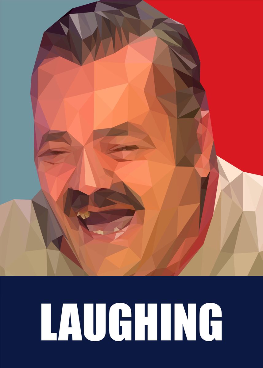'spanish guy laughing meme' Poster, picture, metal print, paint by ...