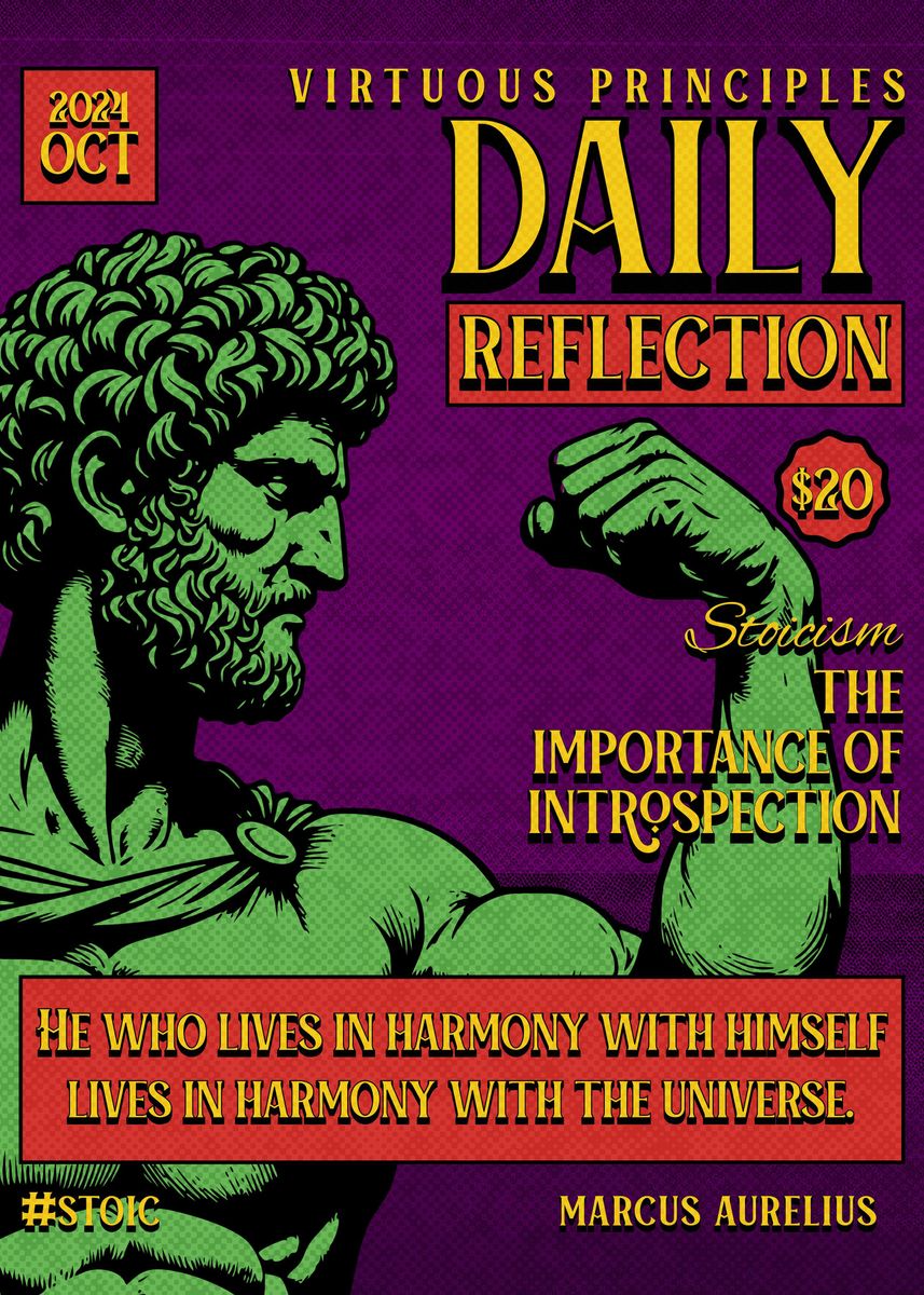 'Marcus Aurelius Comics 2' Poster, picture, metal print, paint by ...