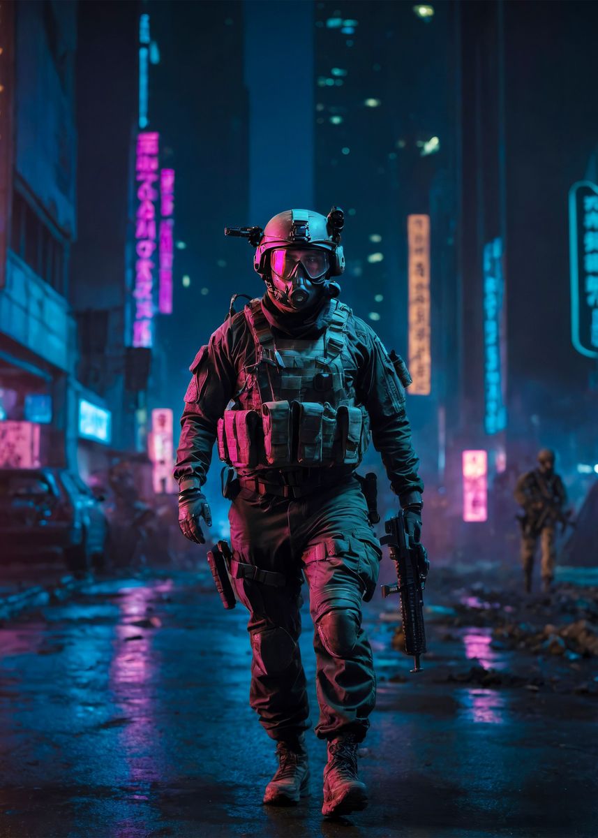 'Urban Battlefield' Poster, picture, metal print, paint by VA Visuals ...