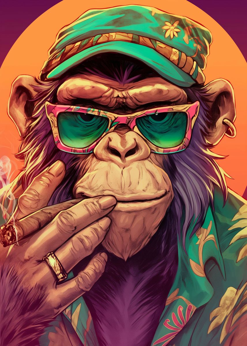 'Chill Out Time' Poster, picture, metal print, paint by Elysian Atelier ...