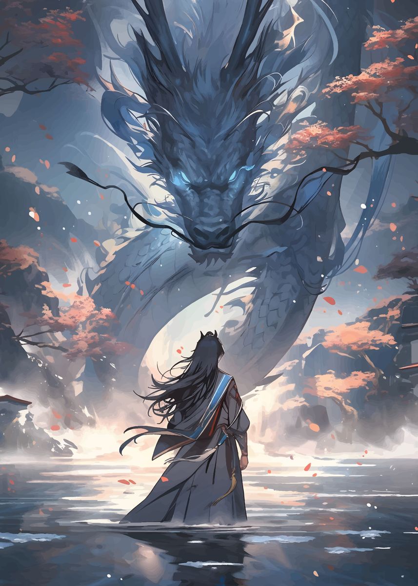 'Anime Dragon' Poster, picture, metal print, paint by Alex Romiro ...