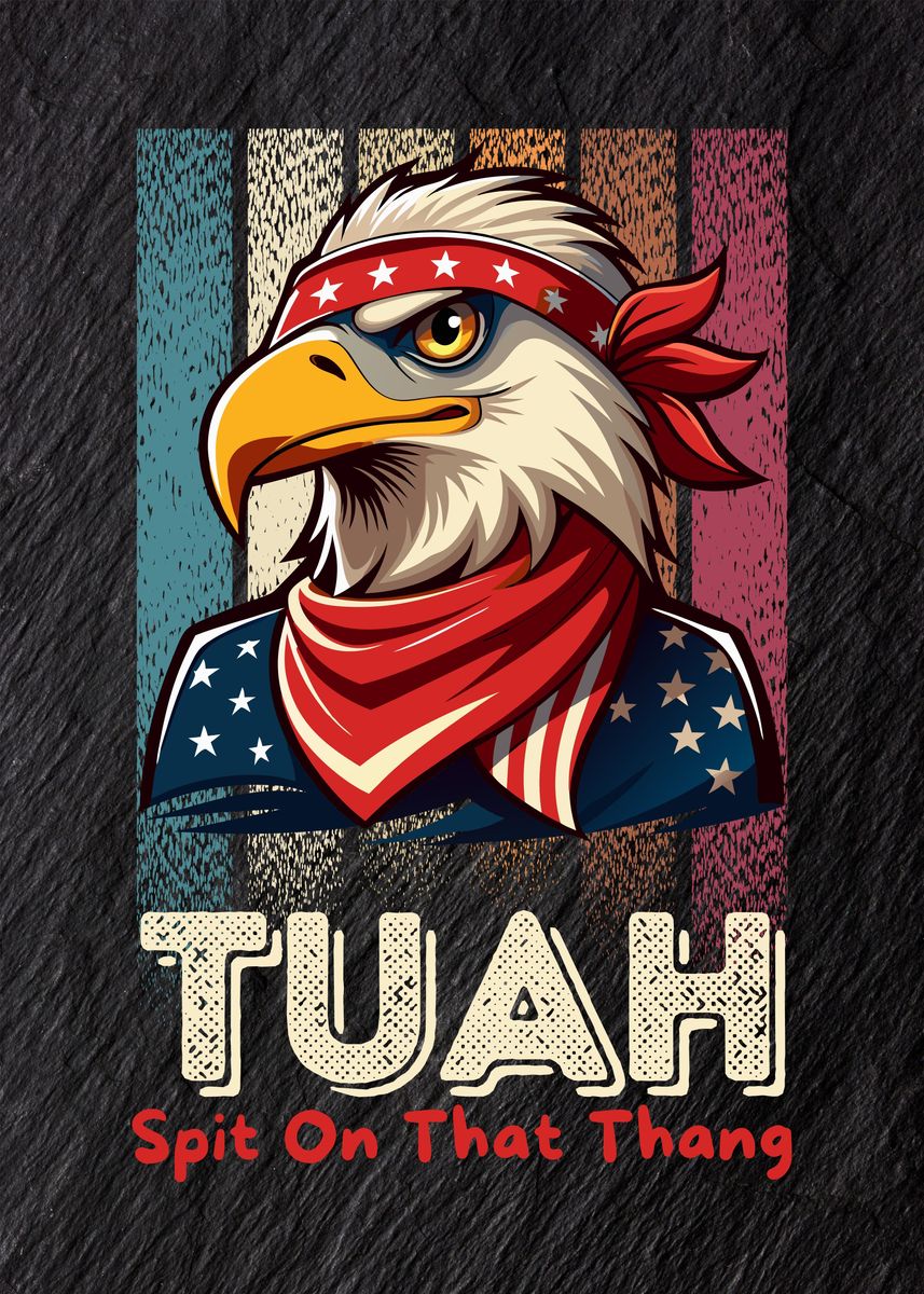 'Hawk Tuah Spit Meme' Poster, picture, metal print, paint by Wyld Tribe ...