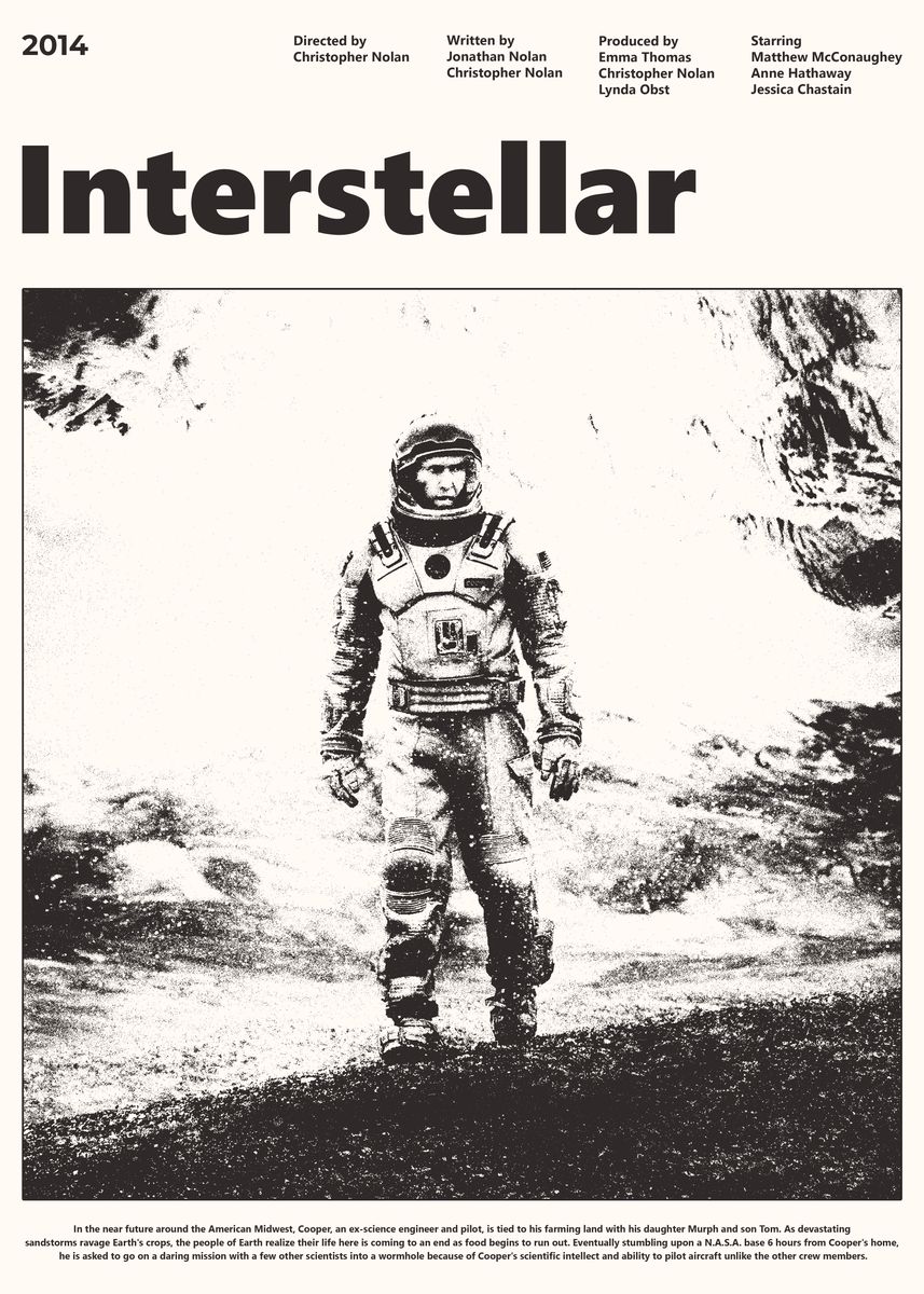 'Interstellar Poster' Poster, picture, metal print, paint by Vyke ...
