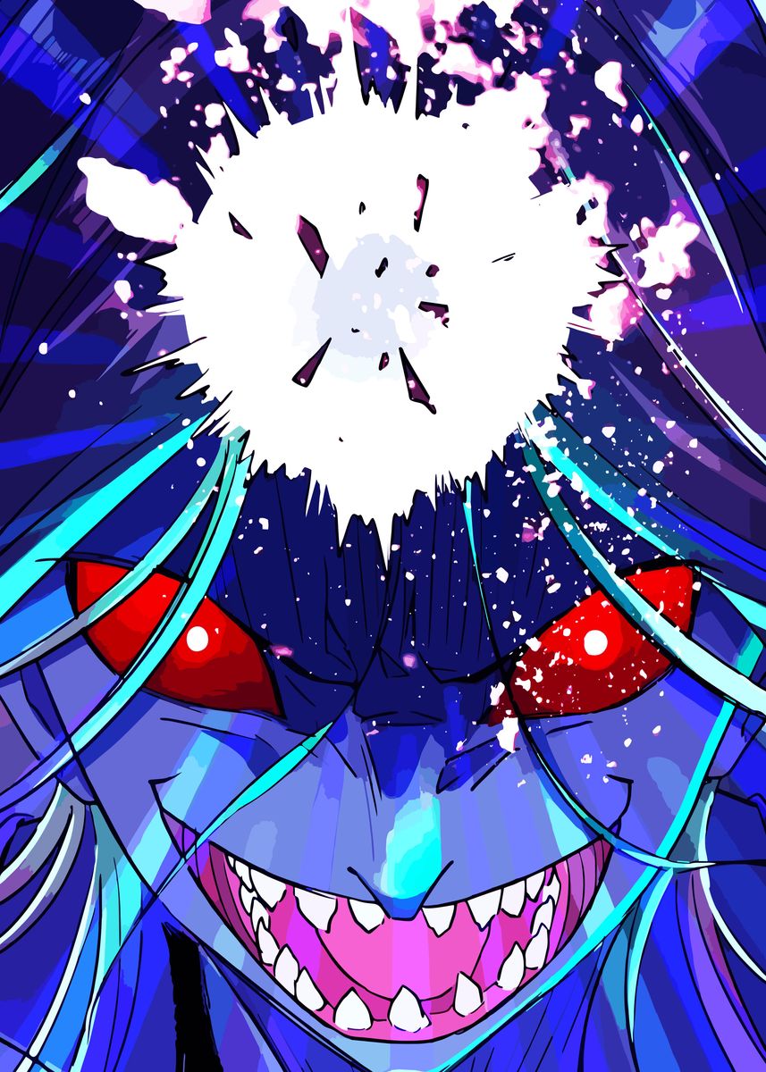 'zombie blue' Poster, picture, metal print, paint by KT 87 creator ...