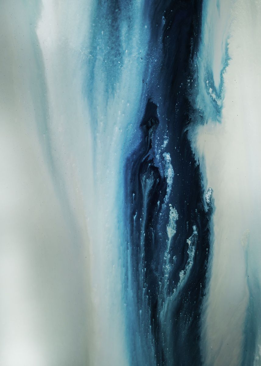 'Deep Blue' Poster, picture, metal print, paint by Petra Meikle de Vlas ...