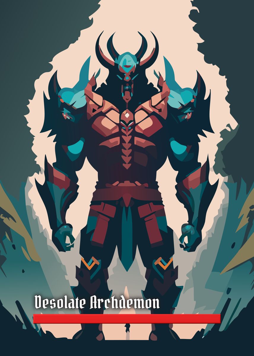 'Desolate Archdemon' Poster, picture, metal print, paint by Greg | Displate