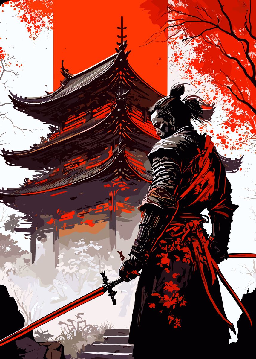 'samurai spirits' Poster, picture, metal print, paint by Slamet Riyadi ...