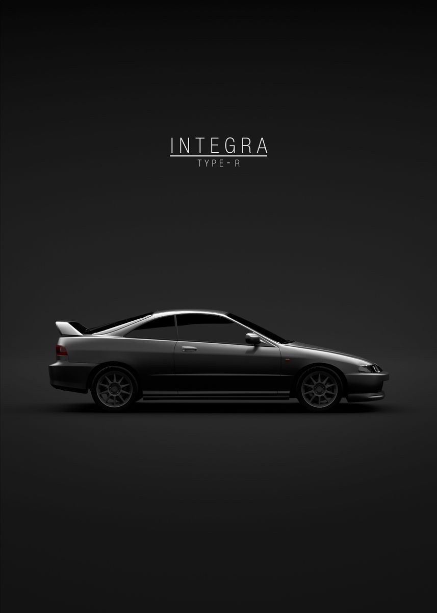 '2000 Honda Integra Type R' Poster, picture, metal print, paint by 21 ...