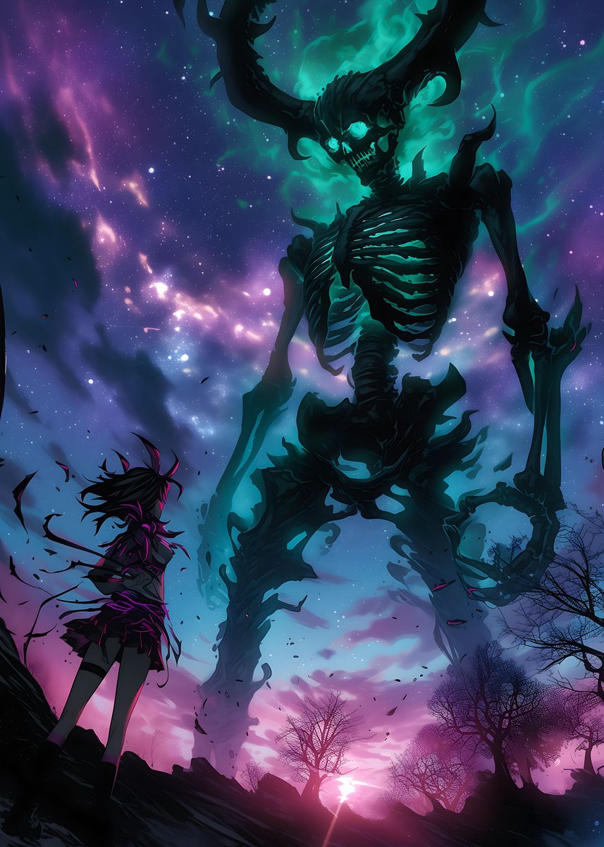 'Death of Galaxy Anime' Poster, picture, metal print, paint by ...