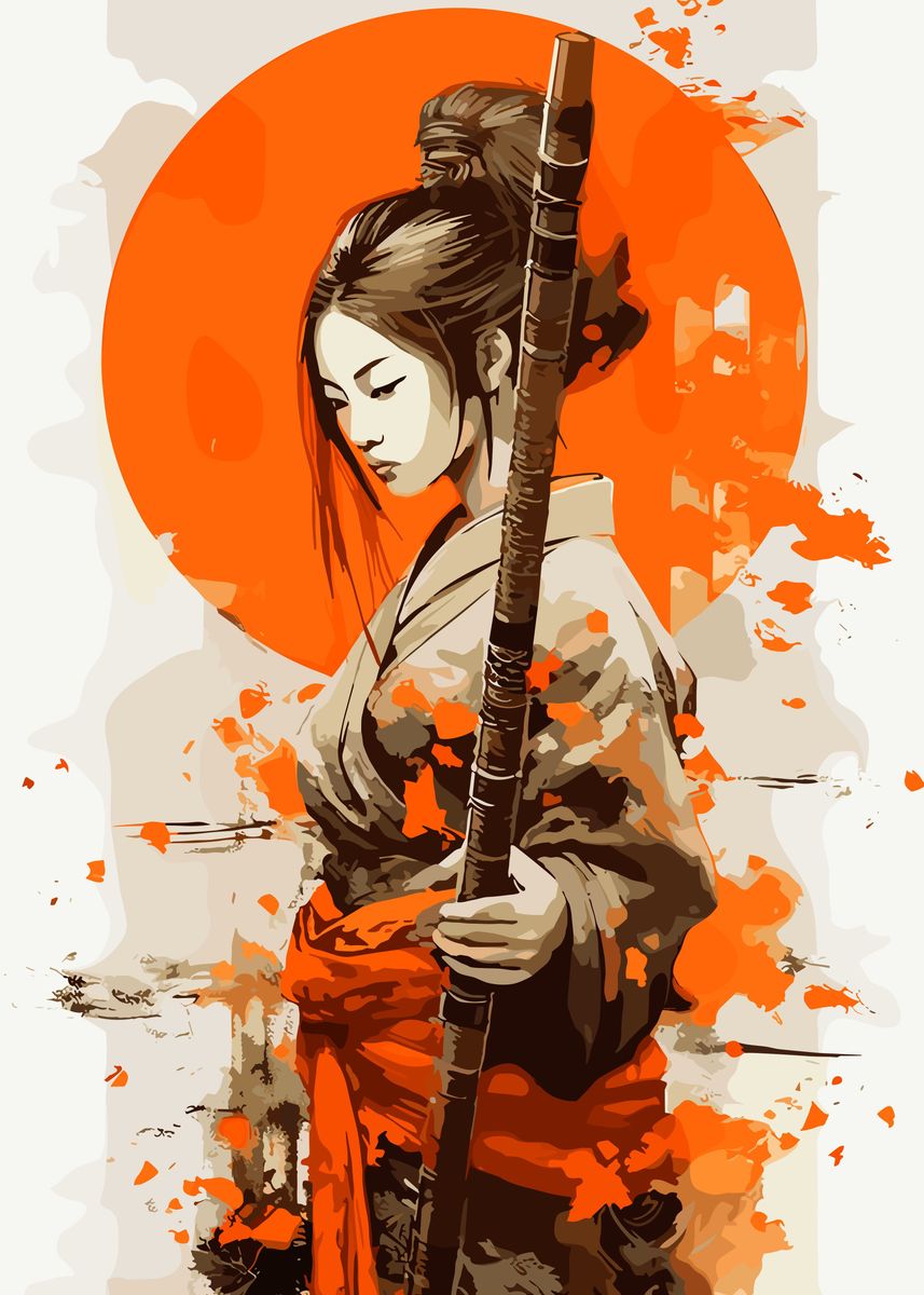 'samurai spirits' Poster, picture, metal print, paint by Slamet Riyadi ...