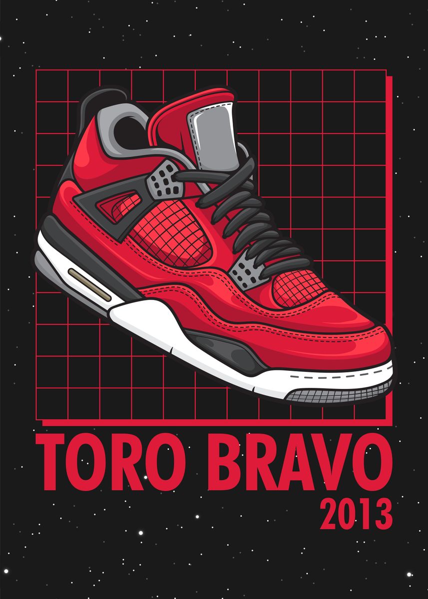 'Red Retro Shoes' Poster, picture, metal print, paint by Adam Project ...